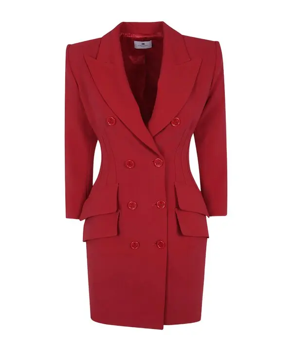 Elisabetta Franchi Double-breasted Coat Dress
