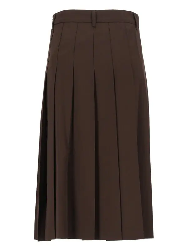 DUNST Pleated Midi Skirt