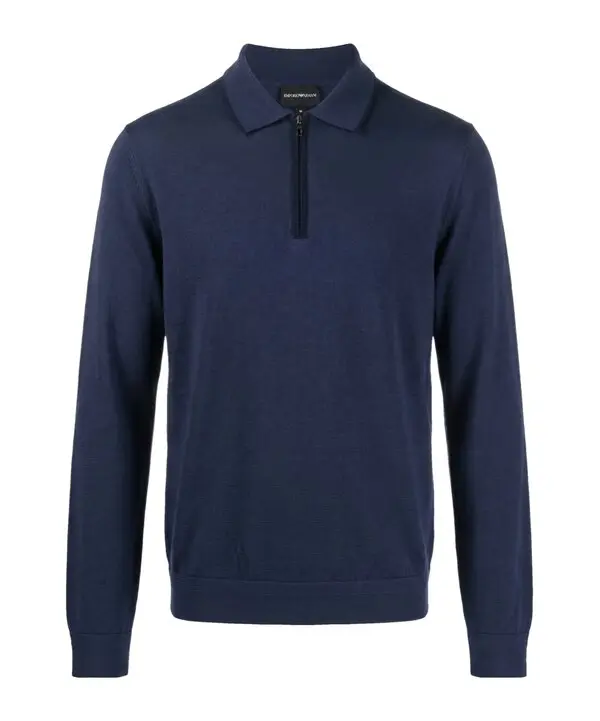 Emporio Armani Long-sleeved Polo Jumper
