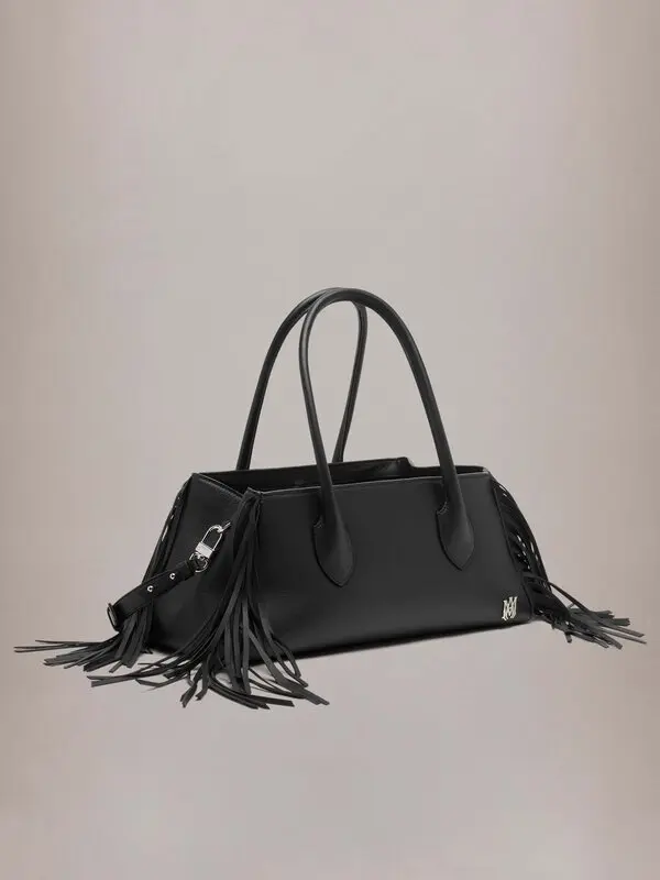Amiri Fringe Honey 40 Shoulder Bag - Black