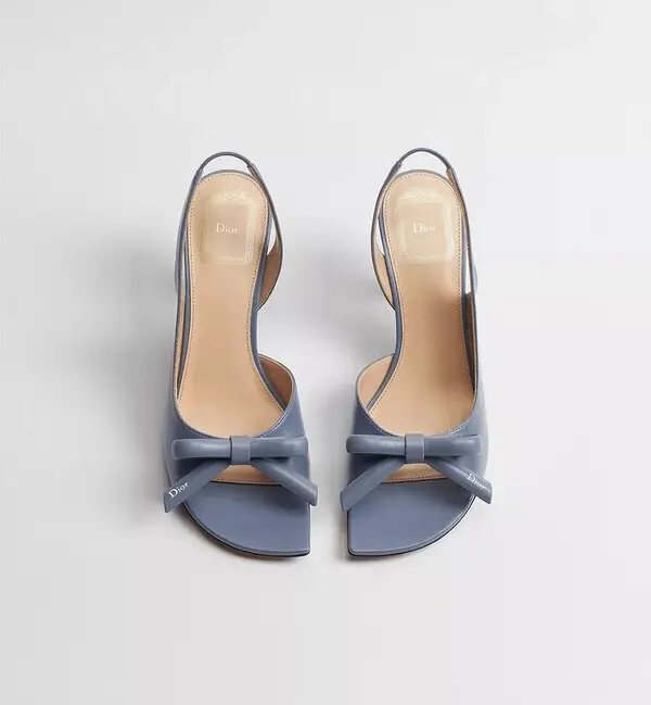 Dior Bow Heeled Slingback Sandal