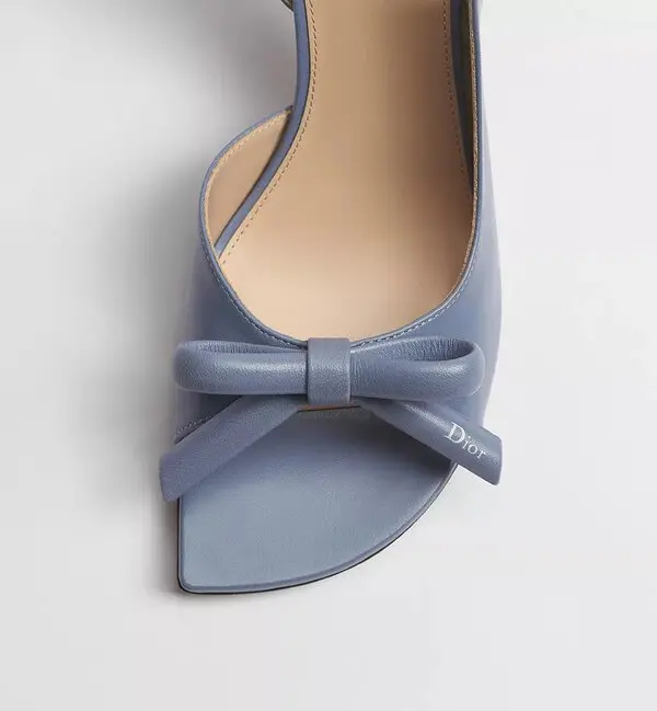 Dior Bow Heeled Slingback Sandal - No