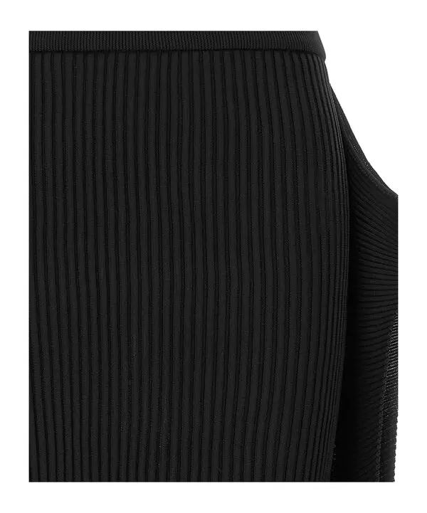 Issey Miyake Prance Draped Knitted Skirt
