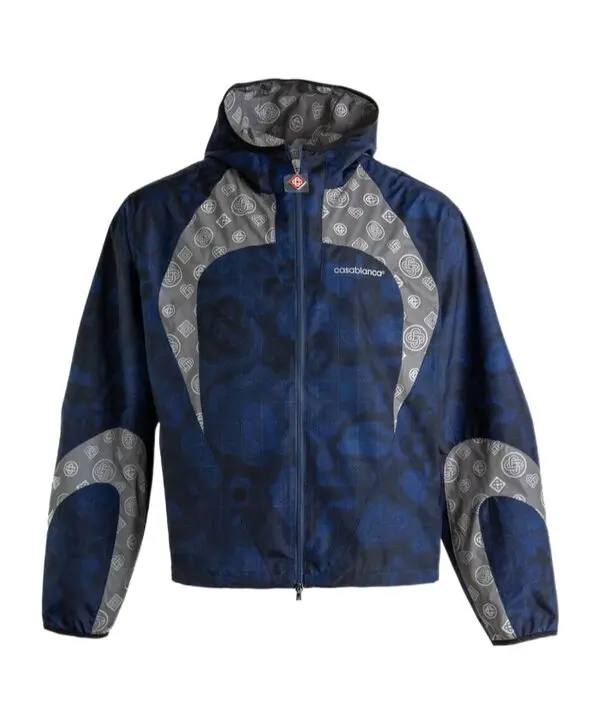 Casablanca Monogram Panel Hooded Jacket