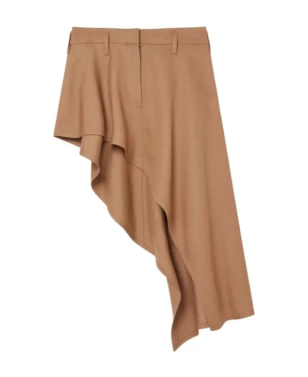 Stella McCartney Asymmetric Draped Skirt - Brown