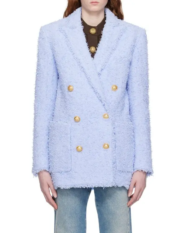 Balmain Tweed Double Breasted Jacket