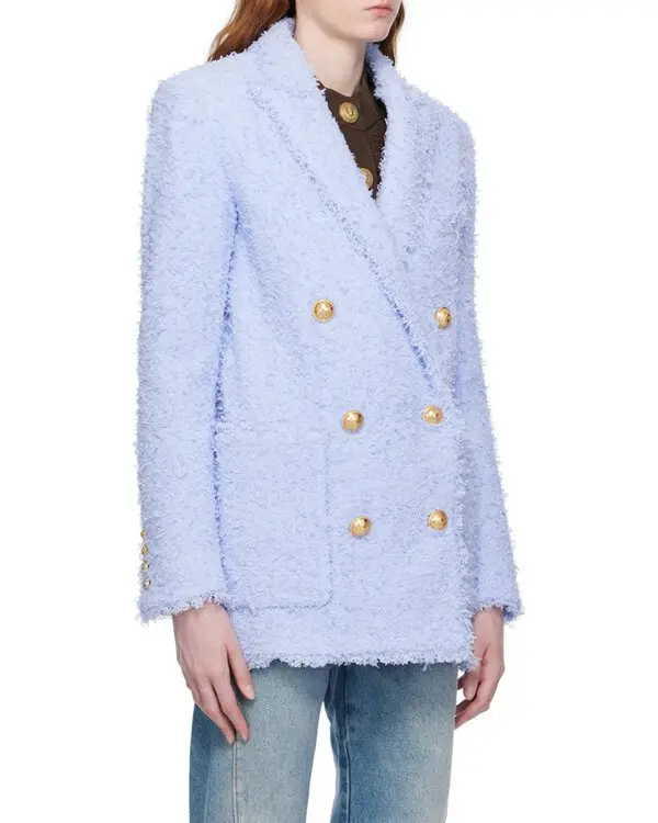 Balmain Tweed Double Breasted Jacket