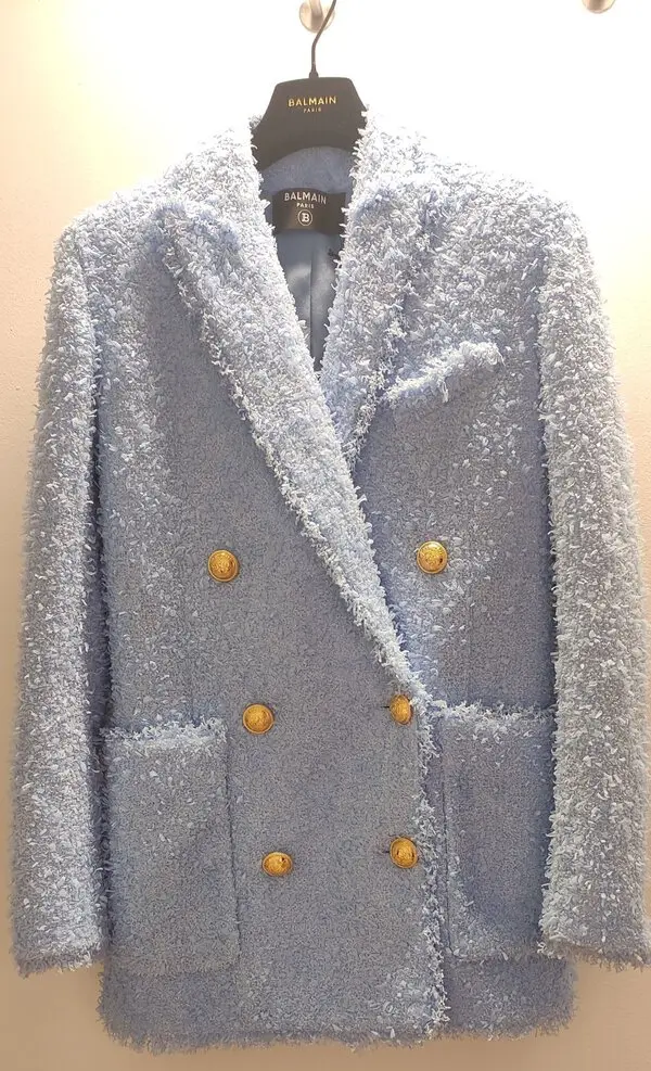 Balmain Tweed Double Breasted Jacket