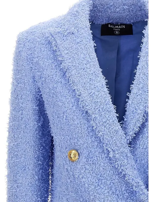 Balmain Tweed Double Breasted Jacket