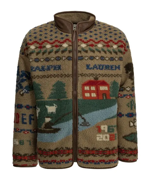 Polo Ralph Lauren Fleece Intarsia Zip Jacket