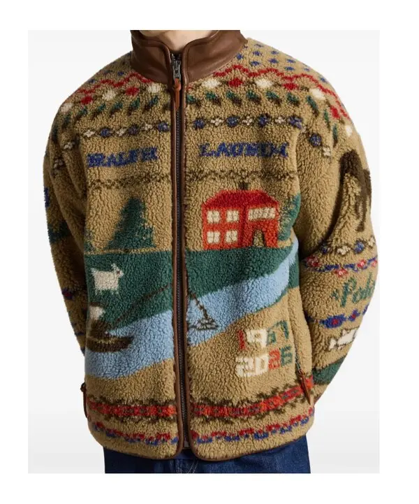 Polo Ralph Lauren Fleece Intarsia Zip Jacket