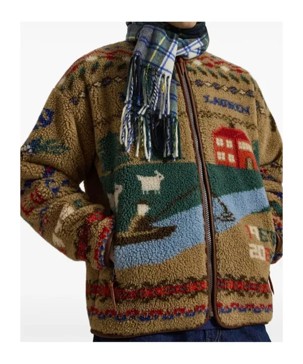 Polo Ralph Lauren Fleece Intarsia Zip Jacket