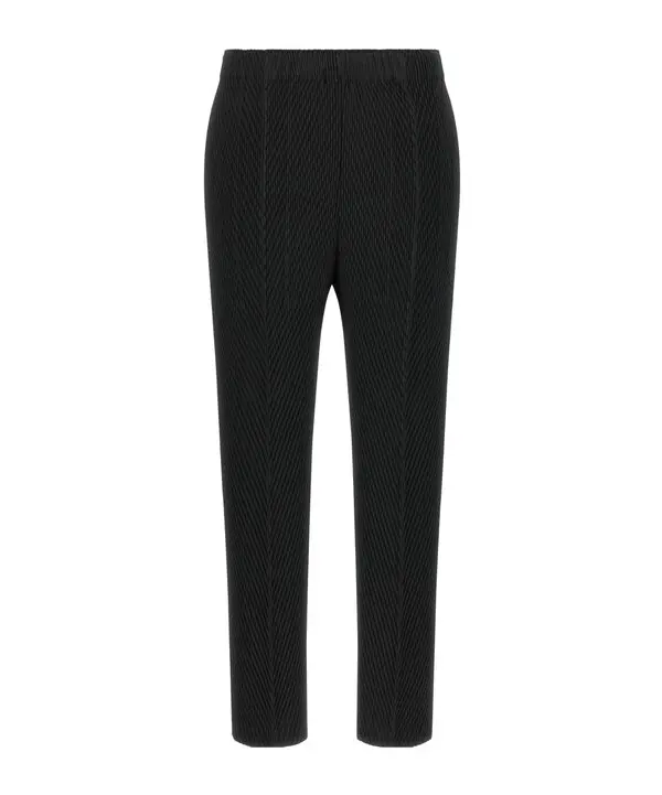 Issey Miyake Pleated Casual Trousers - Black
