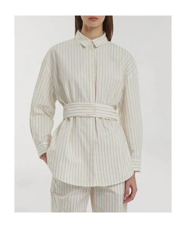 Fabiana Filippi Striped Long-sleeved Shirt