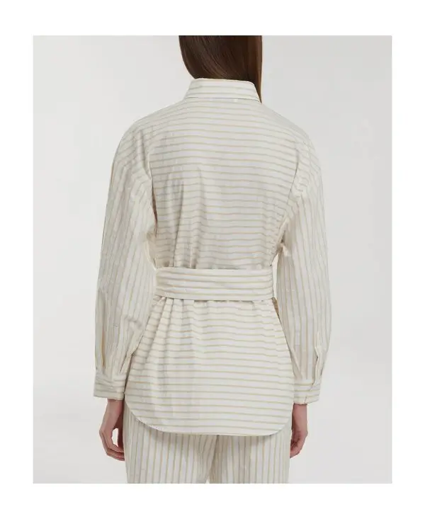 Fabiana Filippi Striped Long-sleeved Shirt