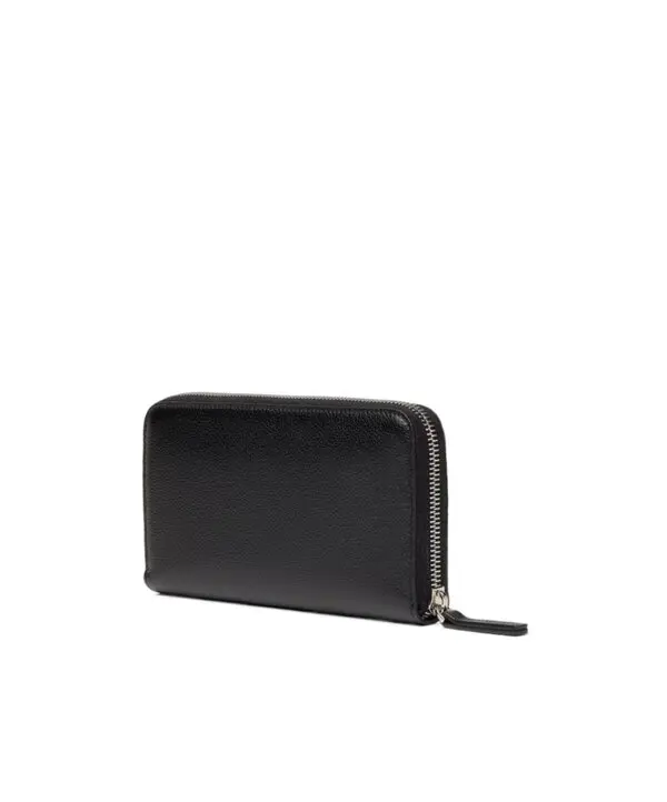 Fendi Ff Zip-around Full-grain Leather Wallet