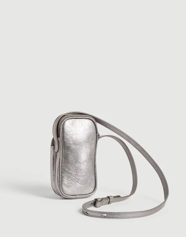 Brunello Cucinelli Lamé Calfskin Phone Case