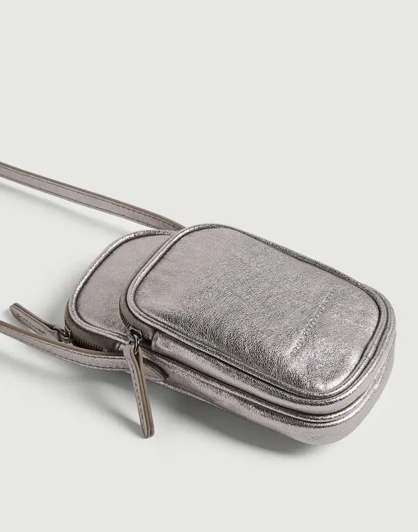 Brunello Cucinelli Lamé Calfskin Phone Case