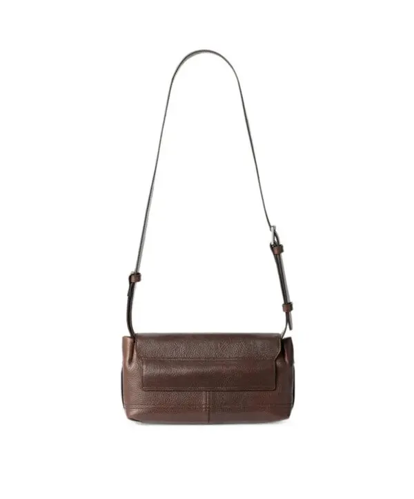 LEMAIRE Small Gear Front Flap Closure Crossbody Bag - Cherrywood