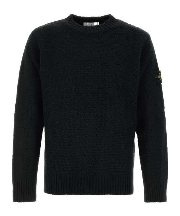 Stone Island Logo Patch Crewneck Sweater