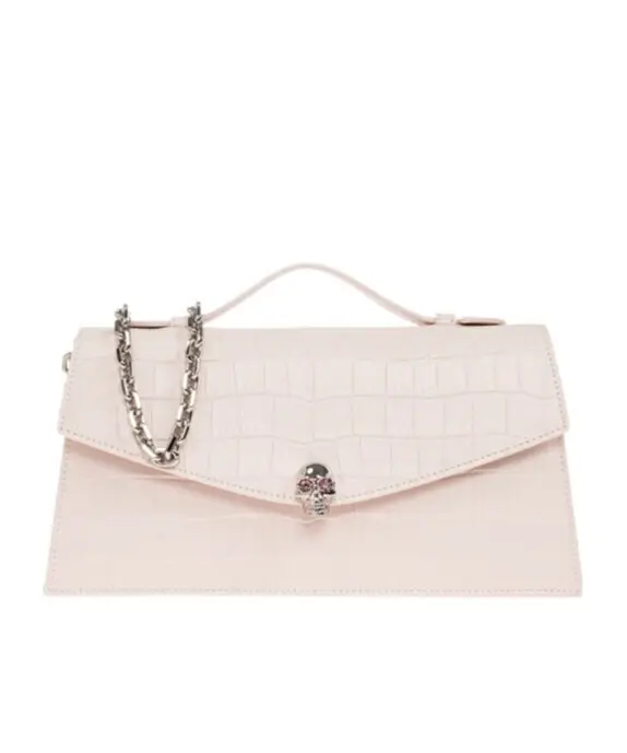 Alexander McQueen Skull Embossed Top Handle Bag