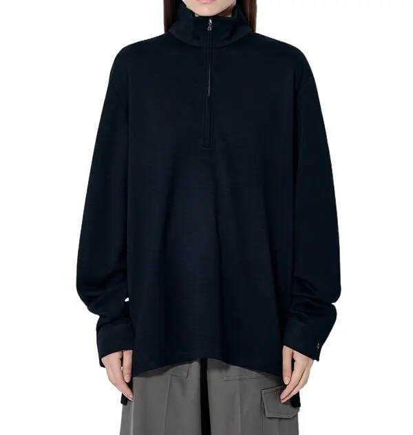 RIER Long-sleeved Half-zip Top