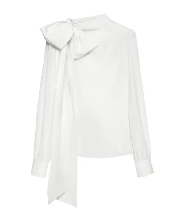 Alexander McQueen Shoulder Bow Blouse