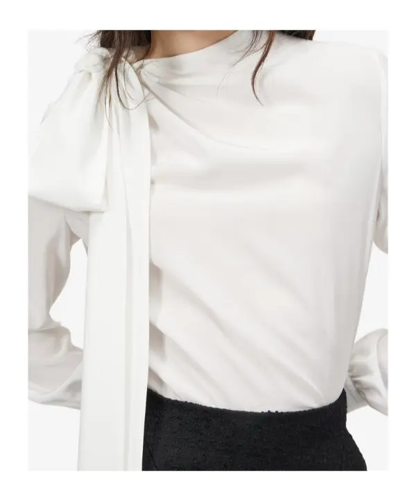 Alexander McQueen Shoulder Bow Blouse