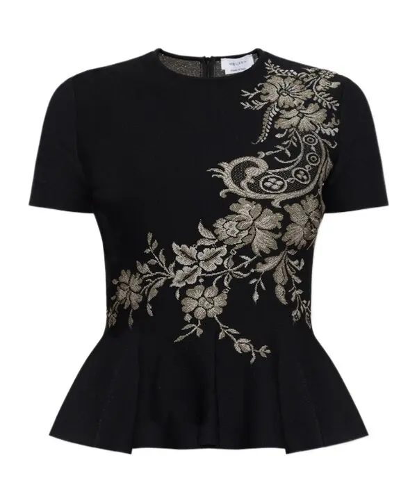 Alexander McQueen Top With Floral Motif