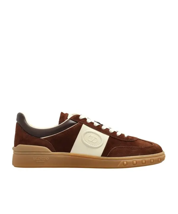 Valentino Garavani Round-toe Low-top Casual Shoes - Brown