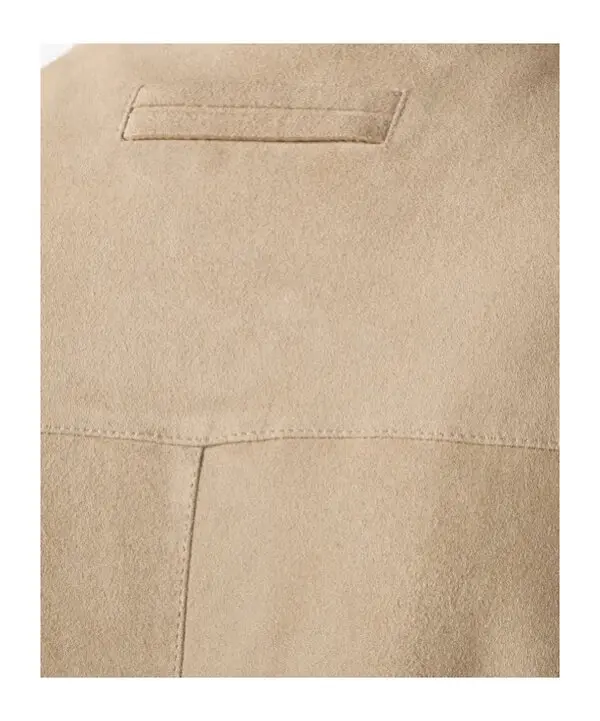 Zegna Light Taupe Suede Bomber