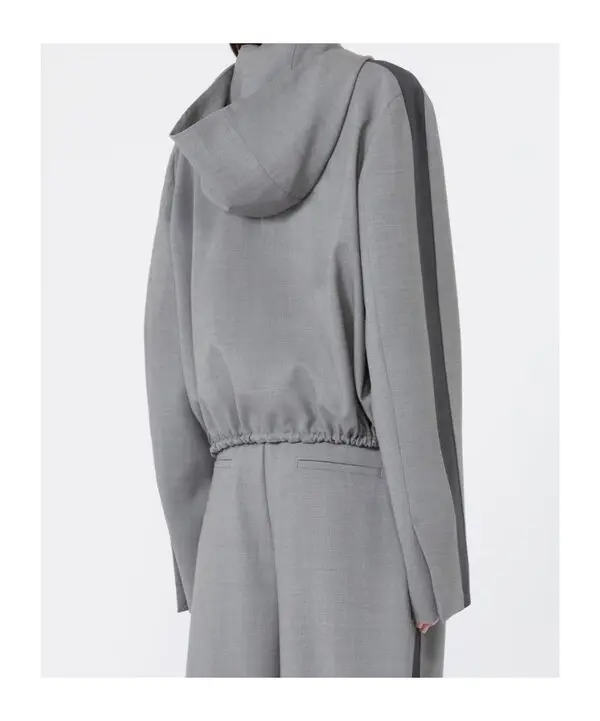 Sportmax Spxlepre Zipped Hooded Jacket