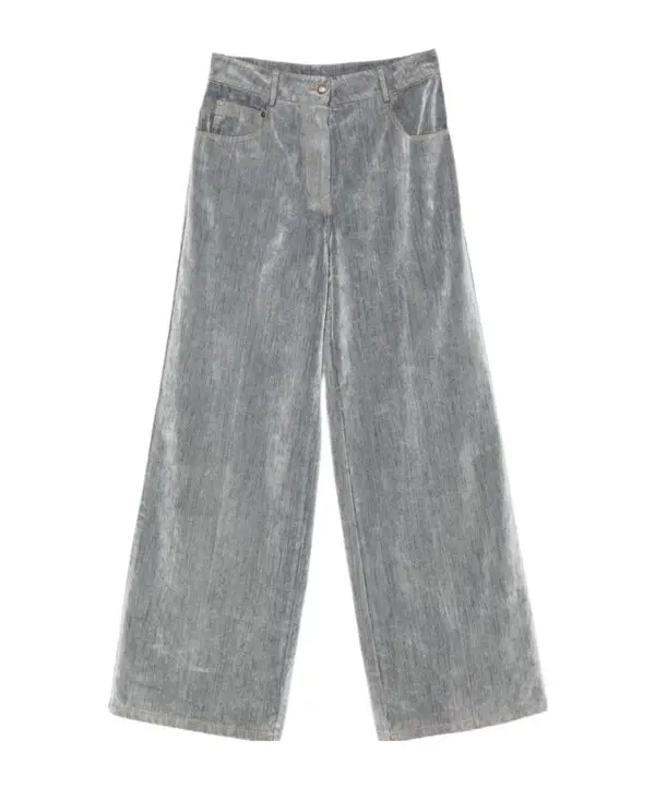 FORTE_FORTE Velvet-finish Trousers