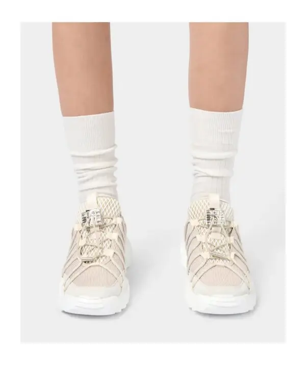ROGER VIVIER Viv' Zag Sneakers In Fabric And Suede