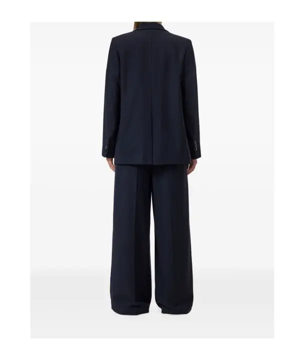 Closed Double-breasted Long-sleeve Blazer