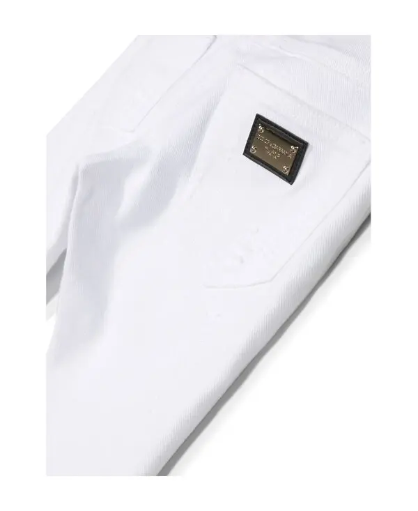 Dolce & Gabbana Logo-plaque Denim Jeans
