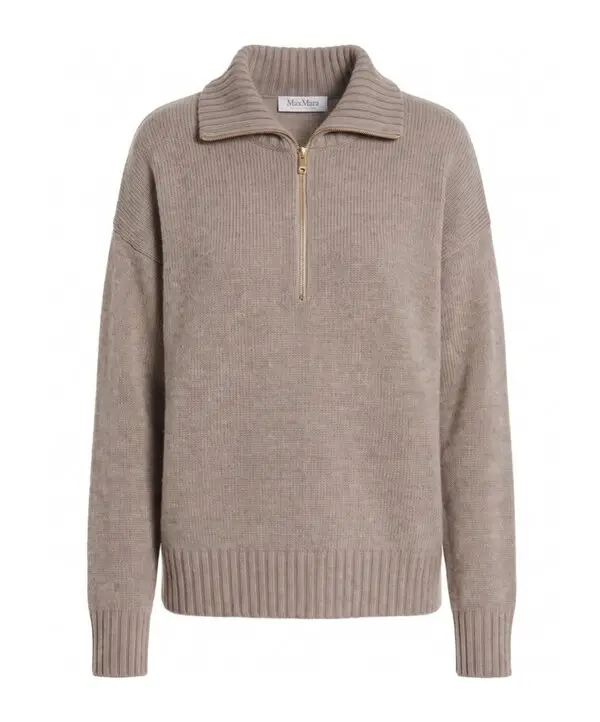Max Mara Half-zipped Long-sleeved Jumper - No