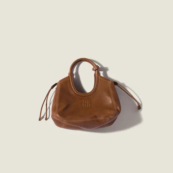 Miu Miu Ivy Nappa Leather Tote Bag