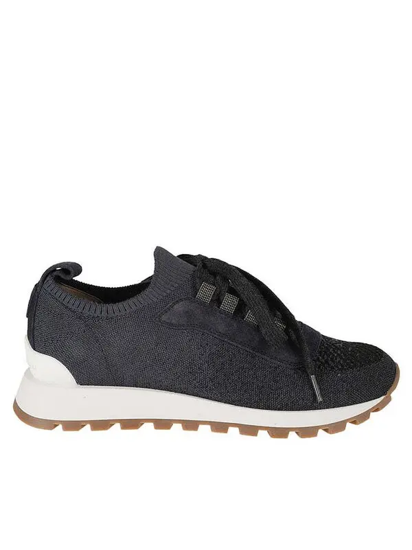 Brunello Cucinelli Sparkling-cotton Knit Sneakers