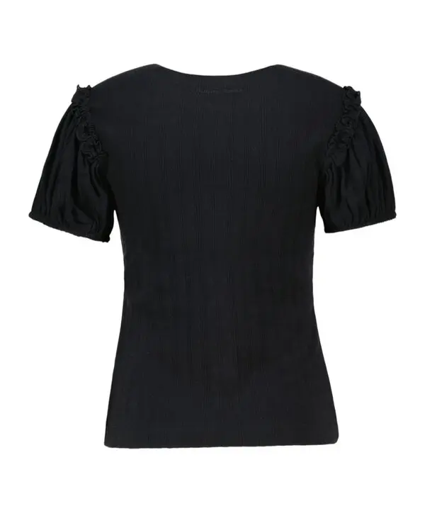 Simone Rocha Pointelle Puff Sleeve Cardigan