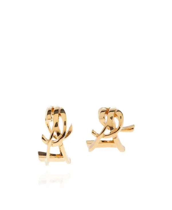Saint Laurent Twisted Monogram-shape Earcuff