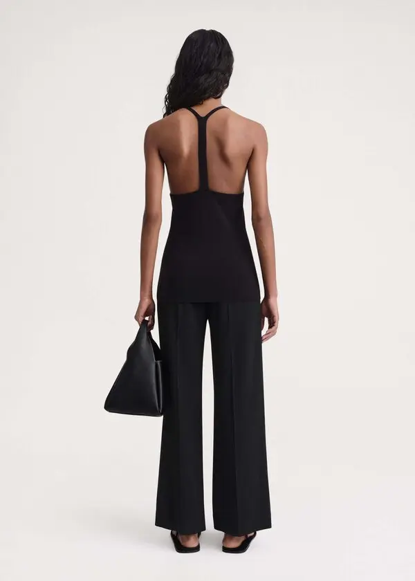 TOTEME V-neck Straight Hem Knitted Top