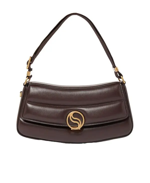 Stella McCartney S-wave Padded Shoulder Bag - Black