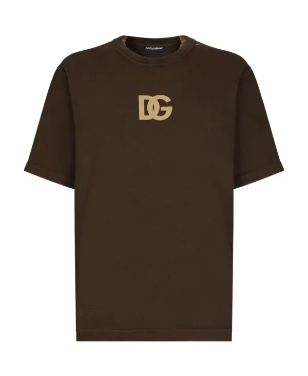 Dolce & Gabbana Dolce Gabbana Logo Printed Crewneck T-shirt