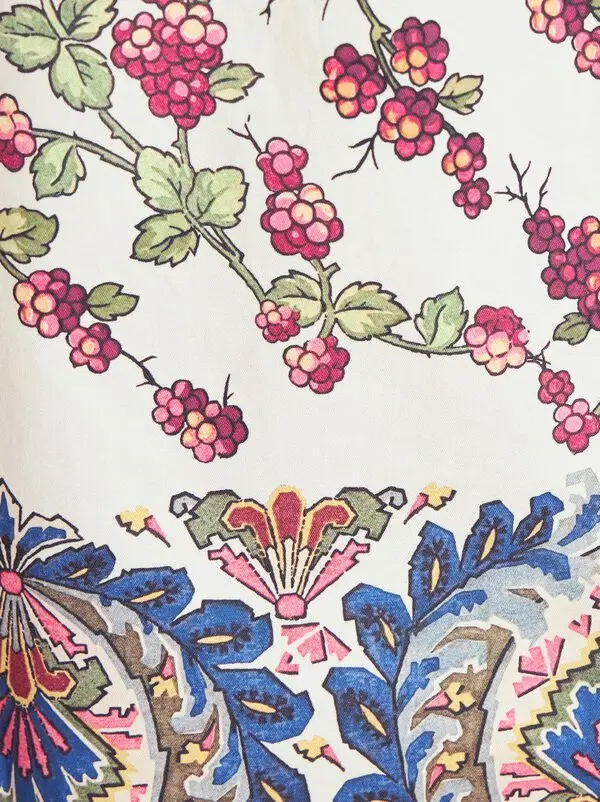 Etro Dress With Berry And Paisley Print