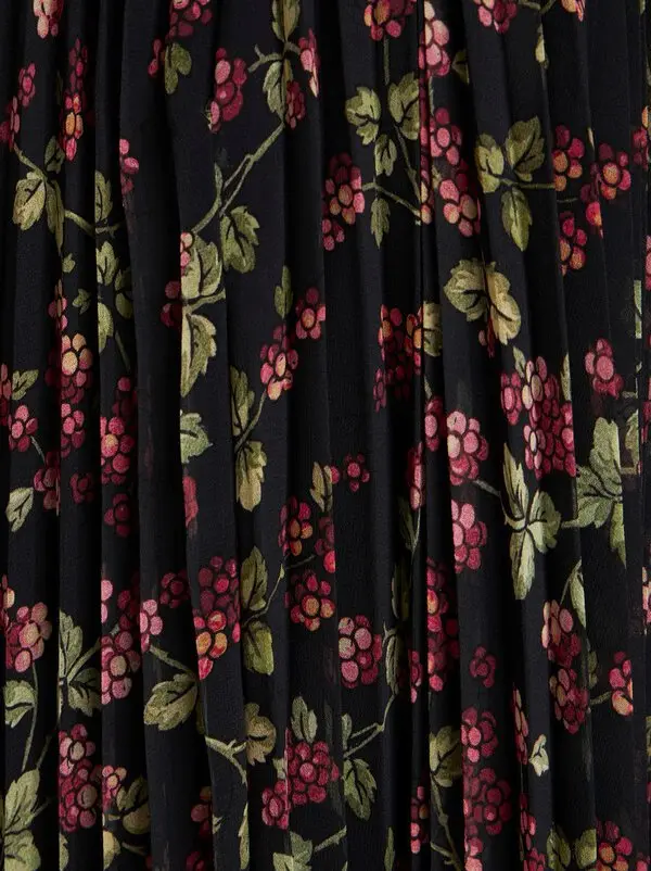 Etro Pleated Georgette Skirt