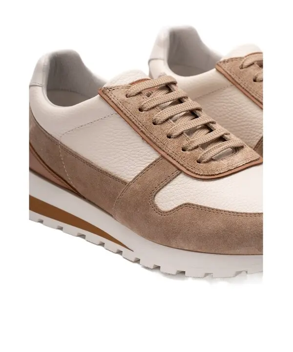 Brunello Cucinelli Panelled Lace-up Sneakers