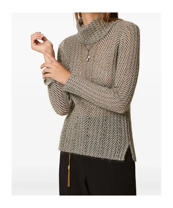 TWINSET Turtleneck Jumper With Print