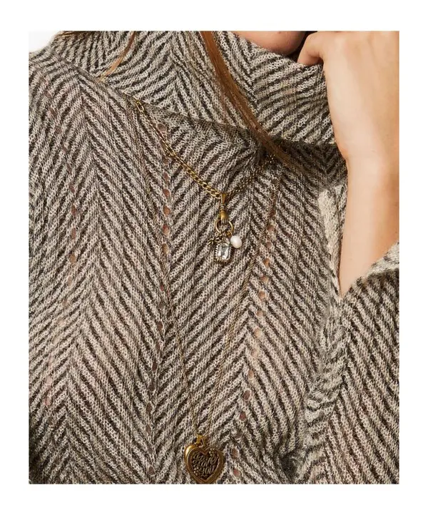 TWINSET Turtleneck Jumper With Print