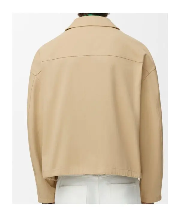 Loewe Logo Embroidered Drawstring Zip-up Jacket